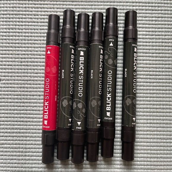 Office | Blick Studio Art Markers Set Of 6 Double Ended | Poshmark
